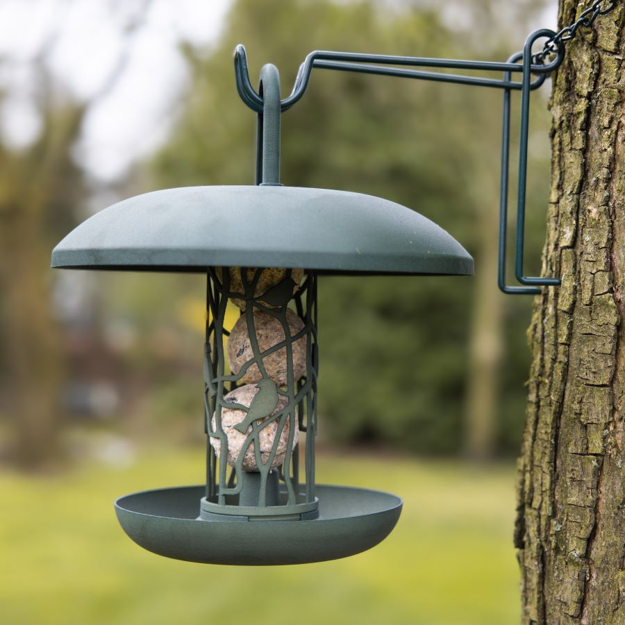 Recycled suet ball feeder with tray | Woodland Trust Shop