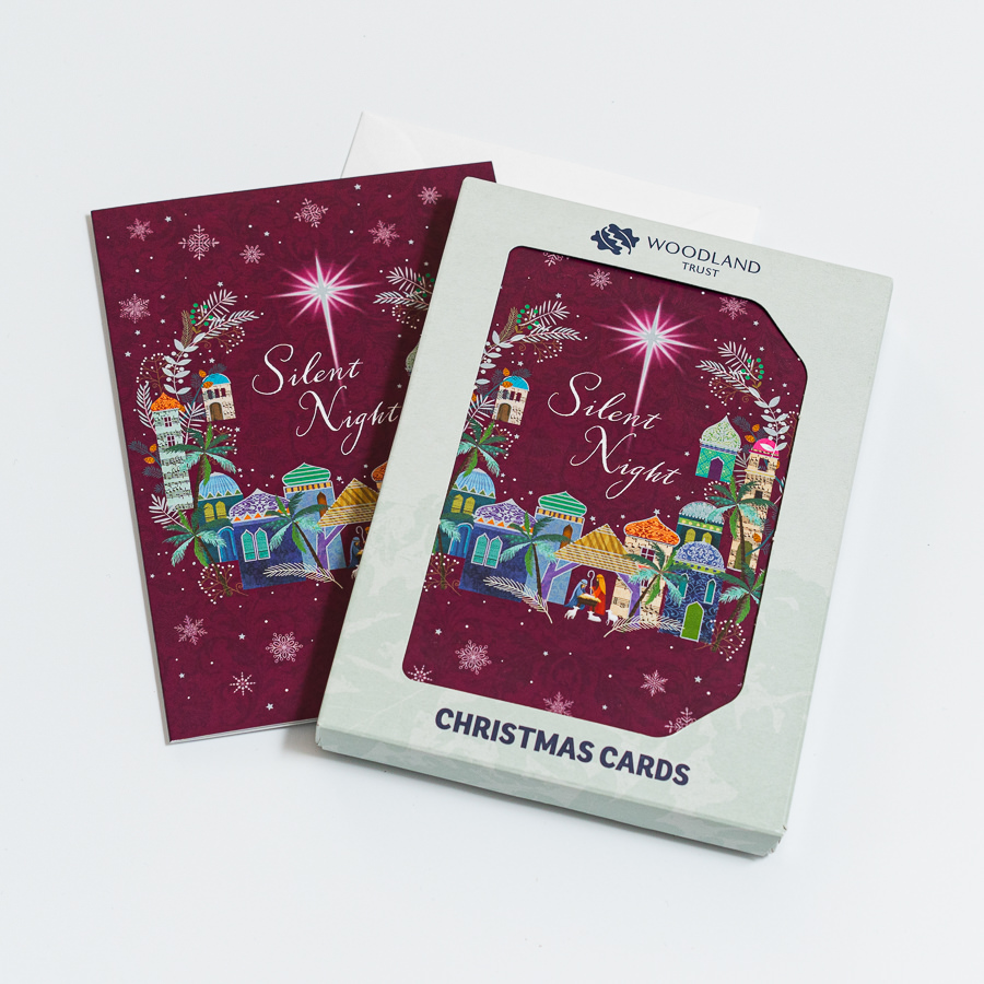Silent night charity Christmas cards | Woodland Trust Shop