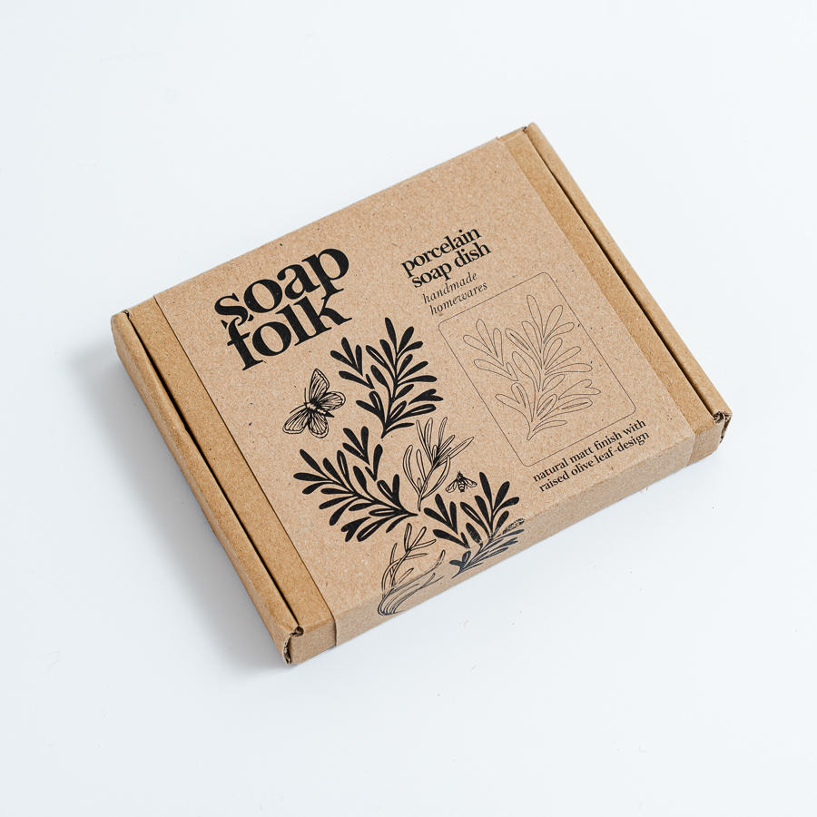 Soap Folk porcelain soap dish | Woodland Trust Shop
